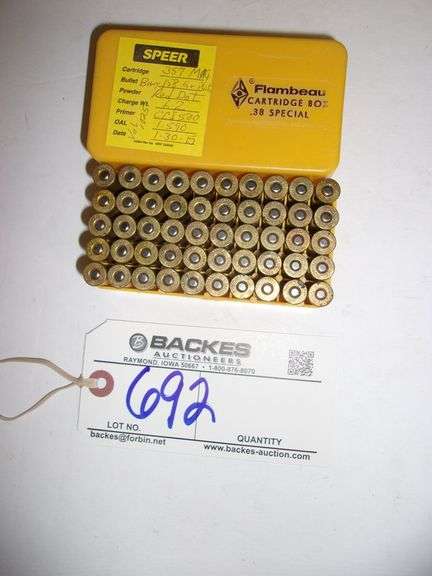 Flambeau 357 magnum ammunition - Backes Commercial Auctioneers