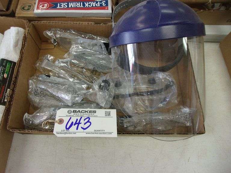 Safety glasses, goggles and visor - Backes Commercial Auctioneers