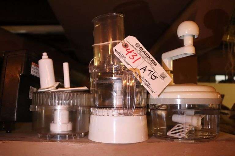 Pair to go - Food processor & fryer - located in basement - Backes ...