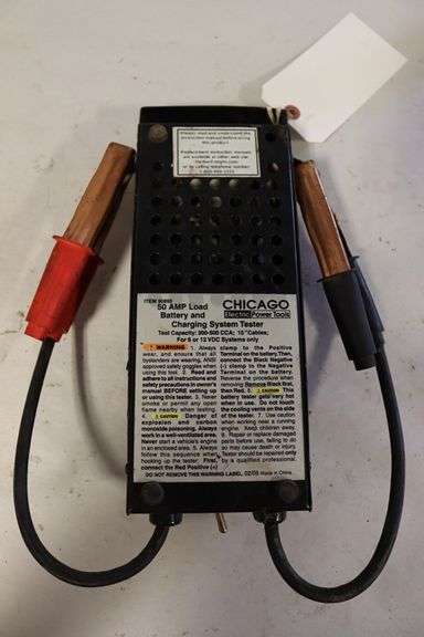 Chicago Electric 90893 battery 50 amp load tester - Backes Commercial ...