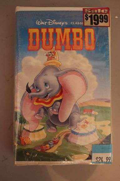Pair to go - 2 Walt Disney black diamond The Classic- VHS movies new in wrapper - Dumbo and Fox ...