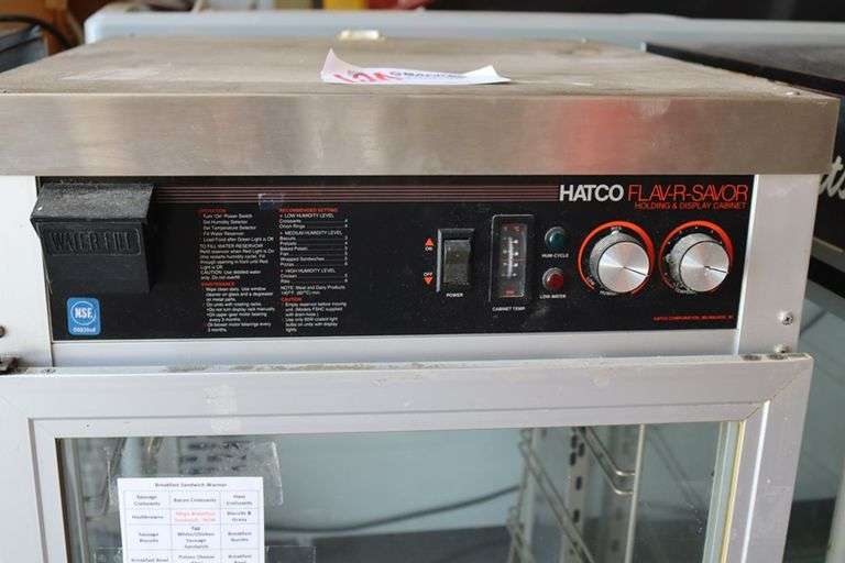 Hatco FST-2X counter top heated sandwich display cabinet - Backes Commercial Auctioneers