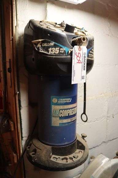 Campbell Hausfeld 2 gallon wall mount air compressor - located in ...