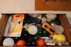 2 drawers to go - Light bulbs, staple guns, & more - located in ...