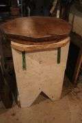 Pair to go - Wood stand & vintage wood washing machine - located in ...