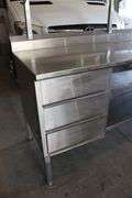 John Boos 30" x 72" stainless base cabinet with double stainless over ...