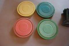 Genuine Fiesta set of 4 coasters with holder - nice - Backes Commercial ...