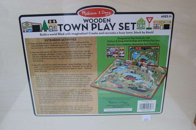 Melissa and Doug Town Play Set - Backes Commercial Auctioneers