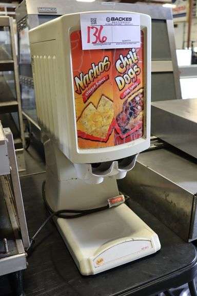 Gehl's nacho cheese & chili dispenser - Backes Commercial Auctioneers