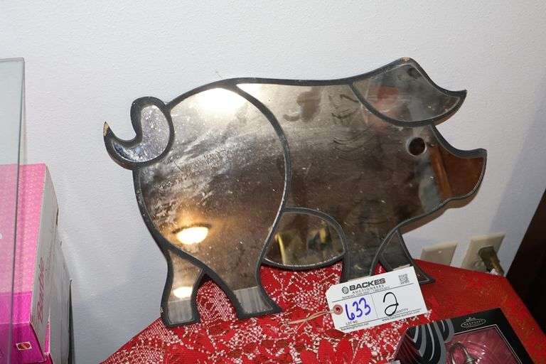 Pig and Unicorn mirrors - Backes Commercial Auctioneers