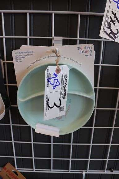 Times 3 - Stephen Joseph Silicone Plates - Backes Commercial Auctioneers