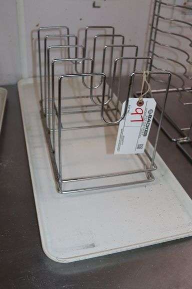 Counter top pizza pan rack with crumb catch tray - Backes Commercial ...