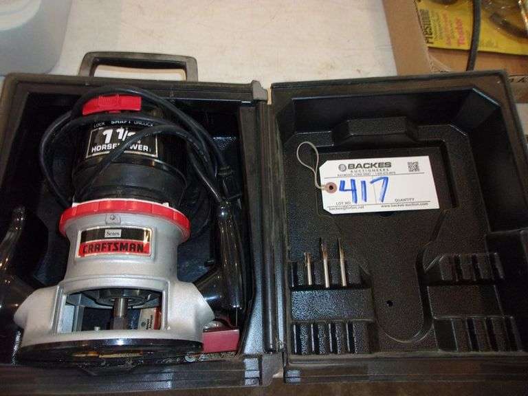 Craftsman router - Backes Commercial Auctioneers
