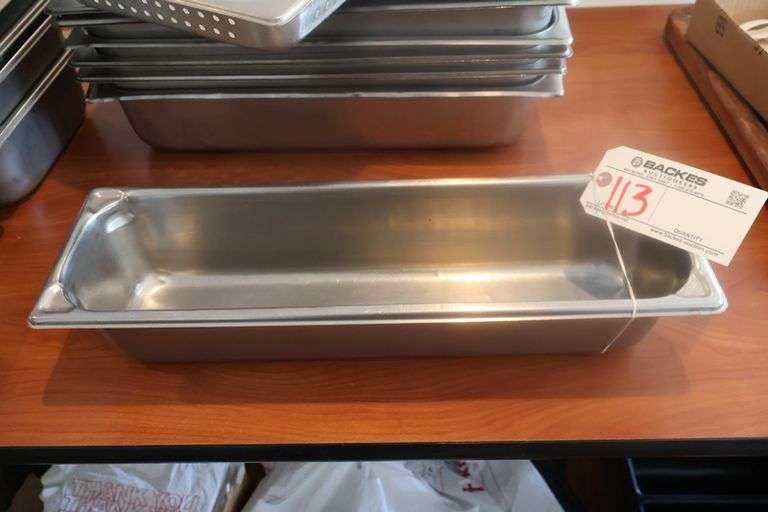 Full x 4" stainless buffet inset pan - no lid - Backes Commercial ...