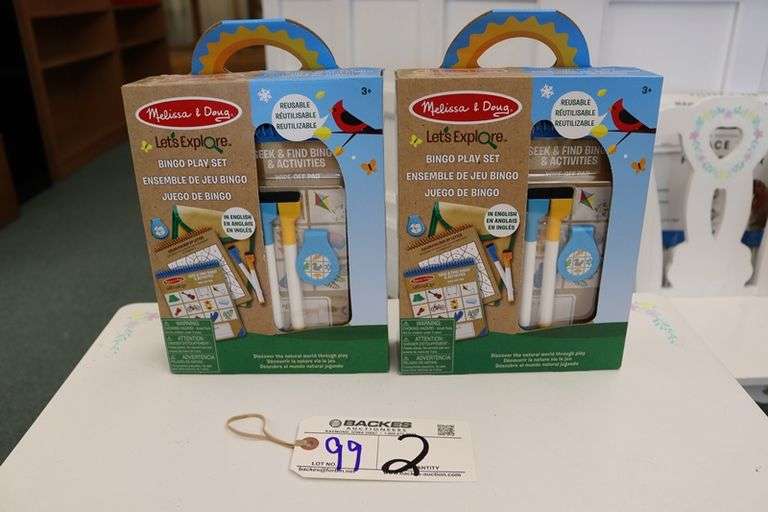 Times 2 - Melissa and Doug Bingo Play Sets - Backes Commercial Auctioneers