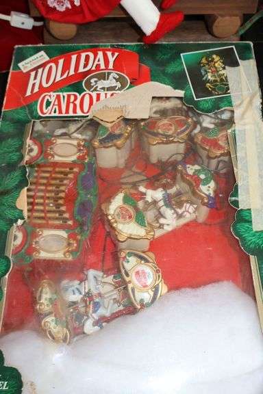 Holiday Carousel train set - Backes Commercial Auctioneers