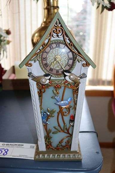 Hallmark The Beauty of Birds clock - Backes Commercial Auctioneers