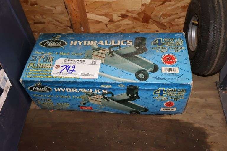 Mack 2 ton floor jack - Backes Commercial Auctioneers