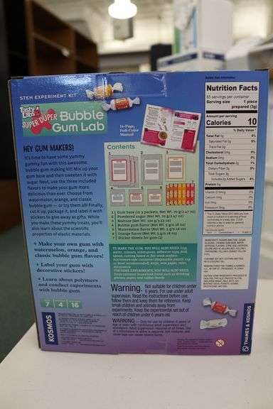 Times 2 - Thames Kosmos Stem Experiment Set - Bubble Gum Labs - Backes Commercial Auctioneers