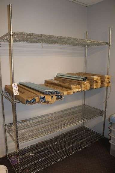 U-Line 24" x 72" chrome coated wire rack - Backes Commercial Auctioneers