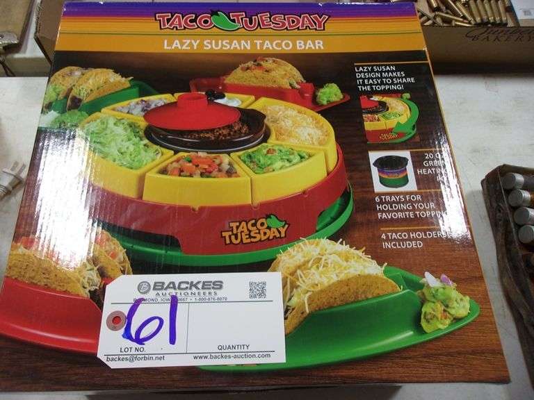 LAZY SUSAN Taco Bar - Backes Commercial Auctioneers