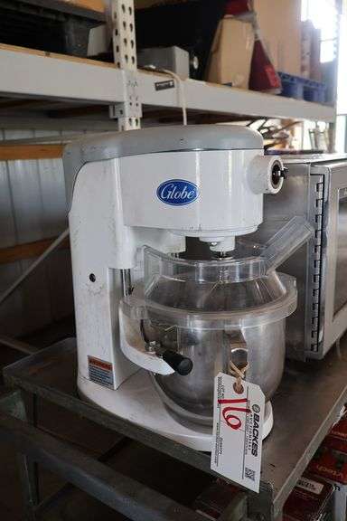 Globe SP5 countertop 5 quart mixer with stainless bowl and paddle ...
