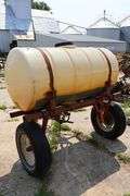 200 Gallon pull behind water tank - Backes Commercial Auctioneers