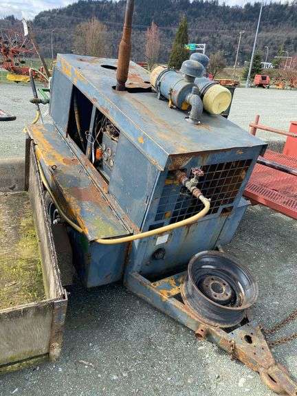 Sullair Air Compressor Perkins Motor - Beekman Auctions Ltd