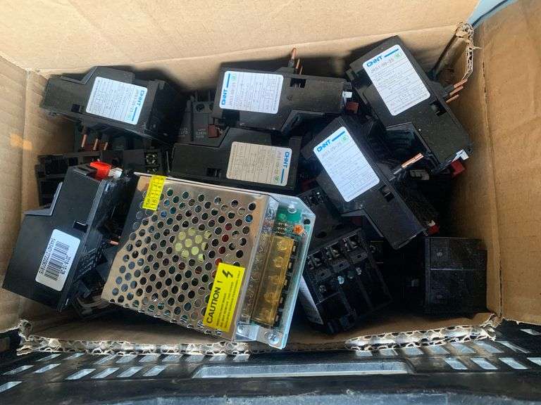 Electrical Lot - Panel, Relays, Breakers, etc. - Beekman Auctions Ltd