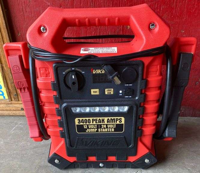 Viking 12V/24V Jump Starter, Brand New! Does Work - ELCO Auctions