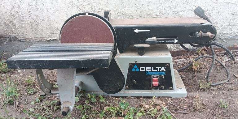 Delta ShopMaster Belt Sander, Does Work - ELCO Auctions