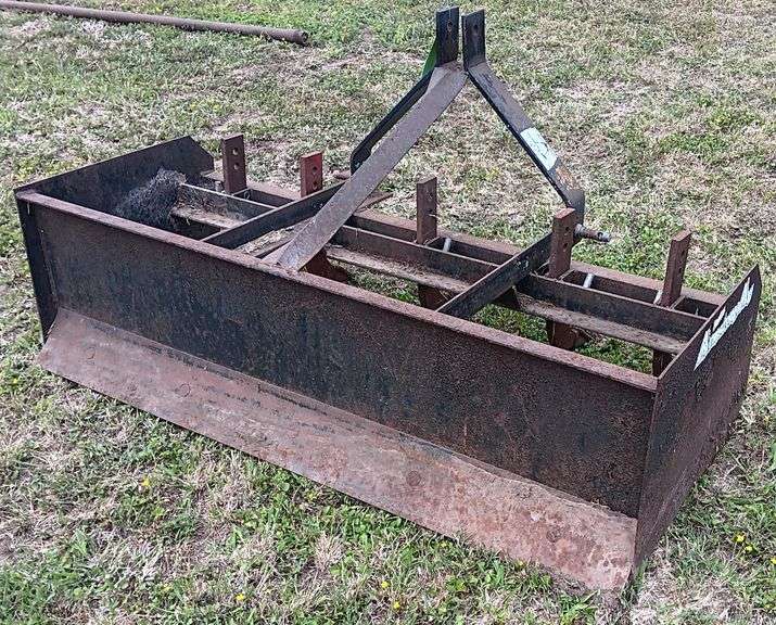 Armstrong 60" Ag Box Blade Attachment w/Scarifiers, 3 Point - ELCO Auctions