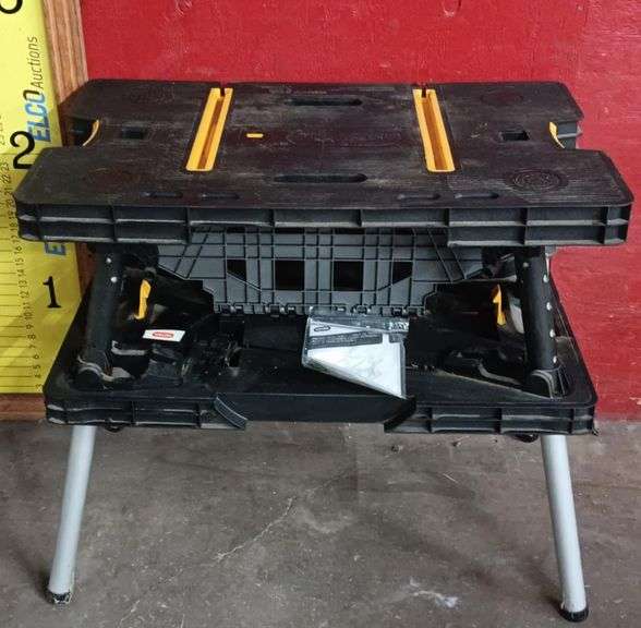 Keter Portable Folding Table Tool Storage Stand Workbench Sawhorse ...