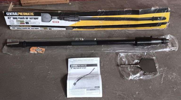 Central Pneumatic 42" Long Reach Air Scraper, In Original Box - ELCO ...