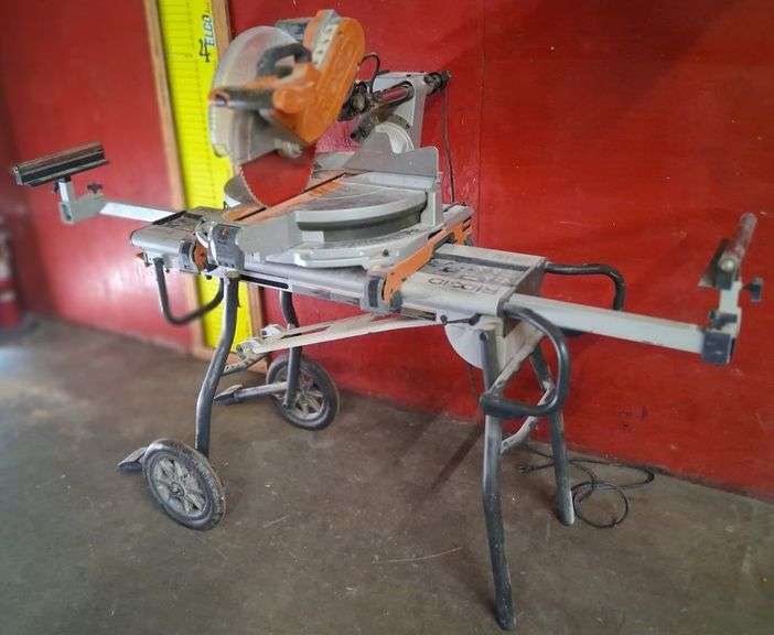 Rigid 12" Miter Saw Utility Vehicle w/ Rolling Stand, Does Work - ELCO ...
