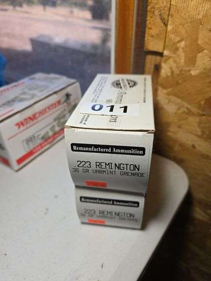 2- 50 ROUND BOXES OF BLACK HILLS AMMO .223 36 GRAIN VARMIT GRENADE. SO ...