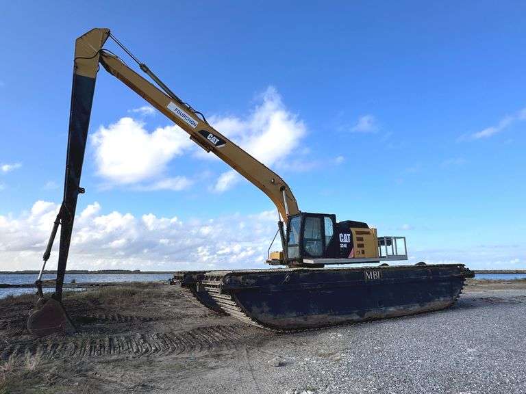 2014 Caterpillar 324E Super Long Reach Marsh Buggy Excavator (4,874 ...