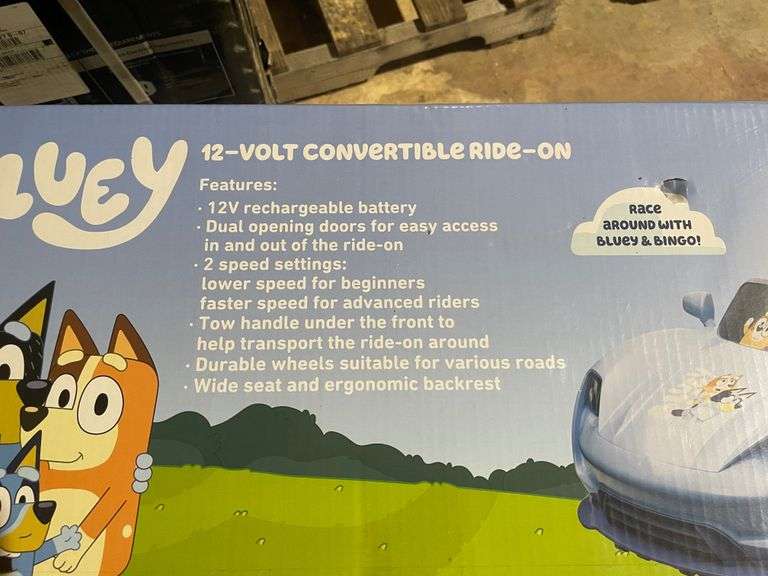 (2) "Bluey" Electric Children's Cars - JJ Merchant