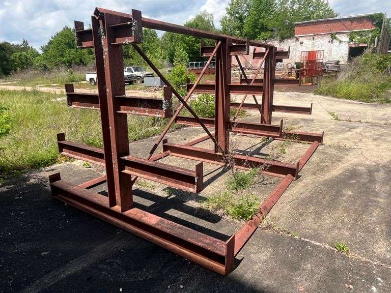 16' Steel 8-Rung Heavy Duty Material Rack - JJ Merchant