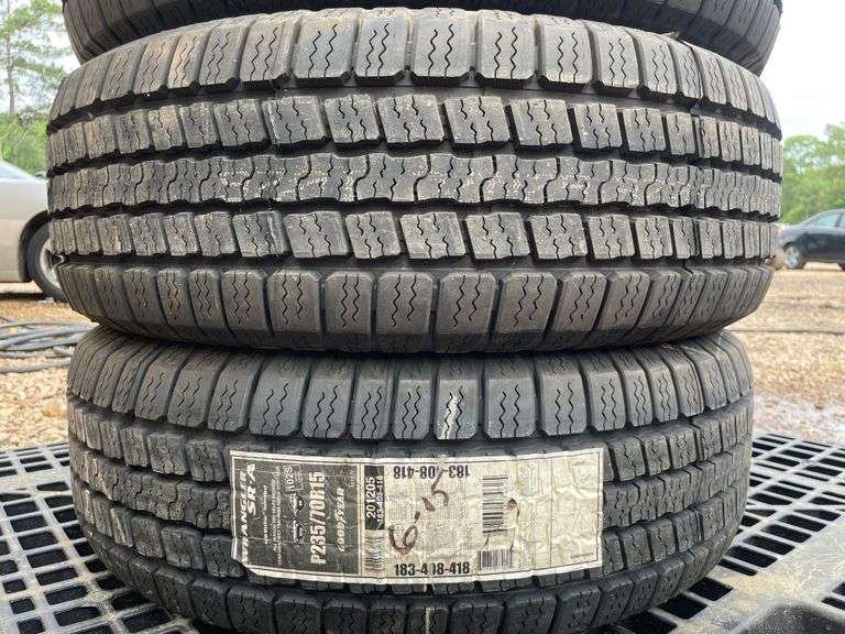 (4) Goodyear Wrangler P235/70 R15 Tires - JJ Merchant