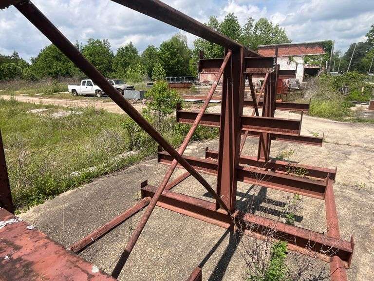 16' Steel 8-Rung Heavy Duty Material Rack - JJ Merchant