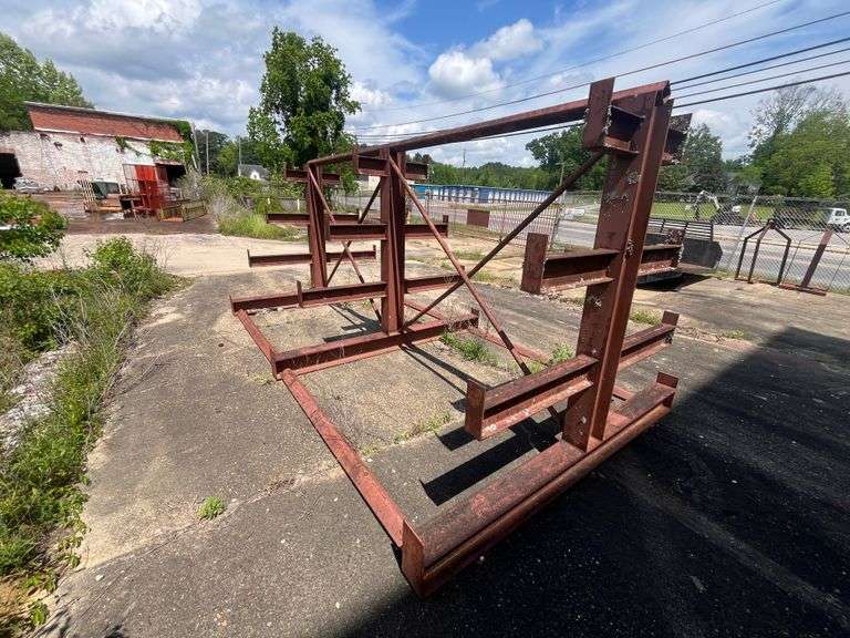 16' Steel 8-Rung Heavy Duty Material Rack - JJ Merchant