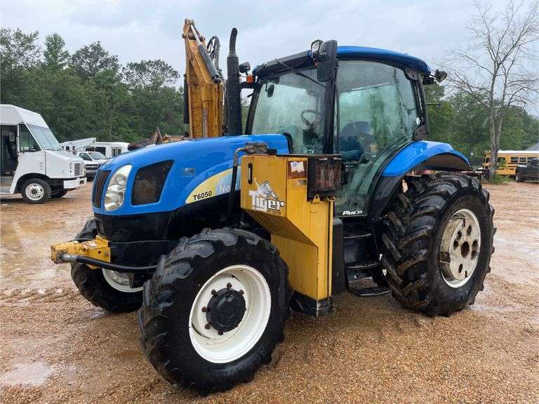 2010 New Holland T6050 Tractor w/ Bengal Side Boom Mower (1,728 Hours ...