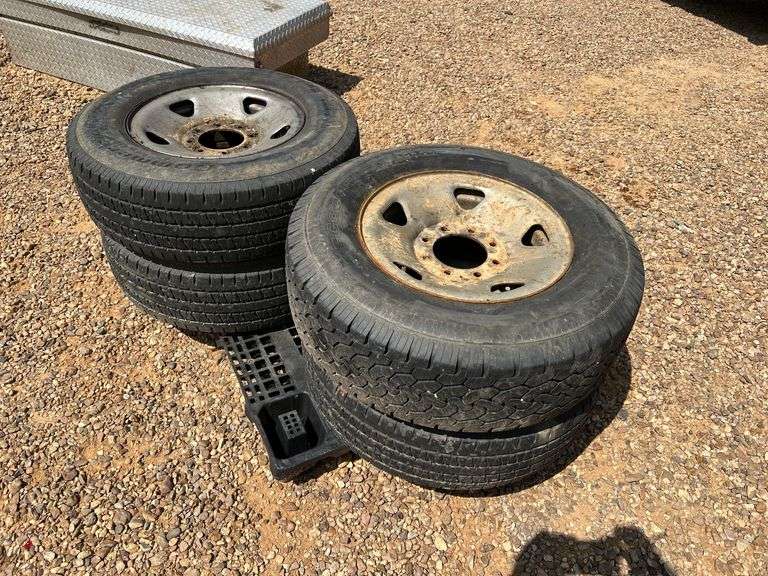 (4) BFGoodrich Commercial T/A LT245/75 R17 Tires w/ Rims - JJ Merchant