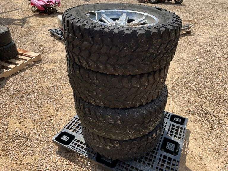 (4) Firestone Destination M/T (35 x 12.50 R20) Tires w/ Rims - JJ ...