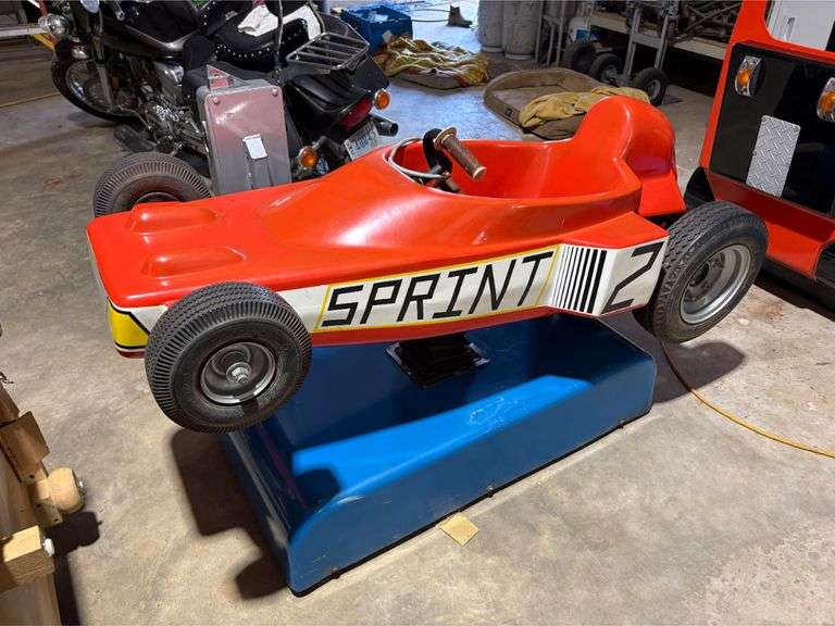 Coin Operated Indy Car Kids Ride on Machine - JJ Merchant