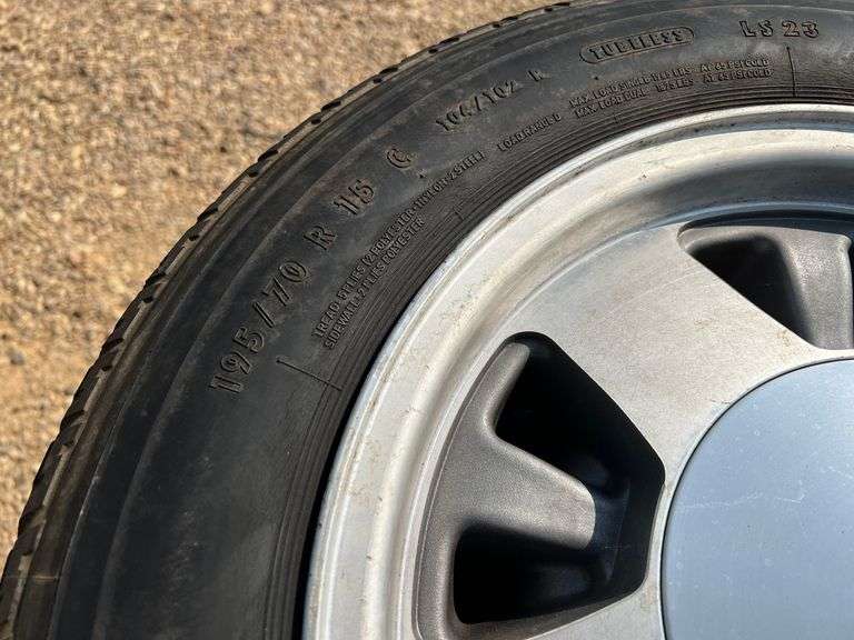 (4) Continental Contrans 195/70 R15 Tires w/ Rims - JJ Merchant LLC