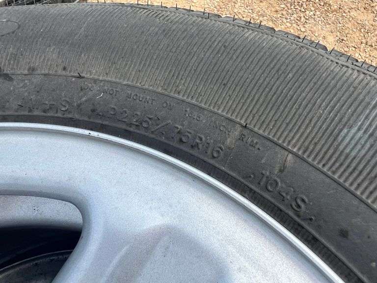 (4) Goodyear Wrangler P255/75 R16 Tires w/ Rims - JJ Merchant