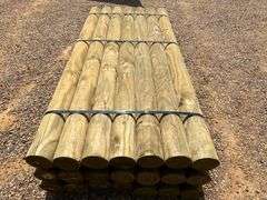 (21) NEW/UNUSED 8’ Round Treated Posts - JJ Merchant