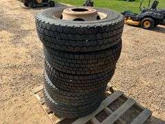 (5) Sumitomo ST918 245/70 R19.5 Tires w/ Rims - JJ Merchant